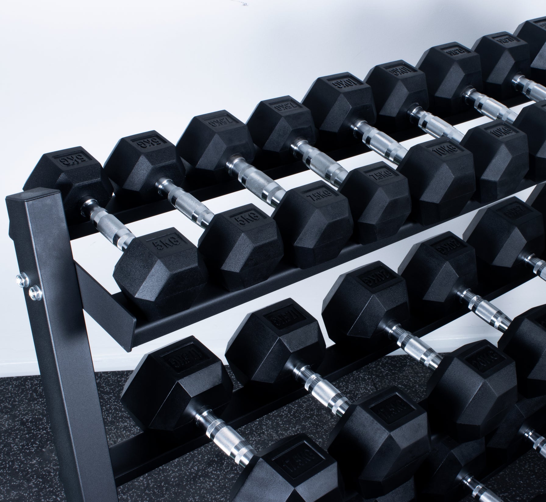 3 Tier Dumbbell Rack (1.2m Wide) – Rival Strength