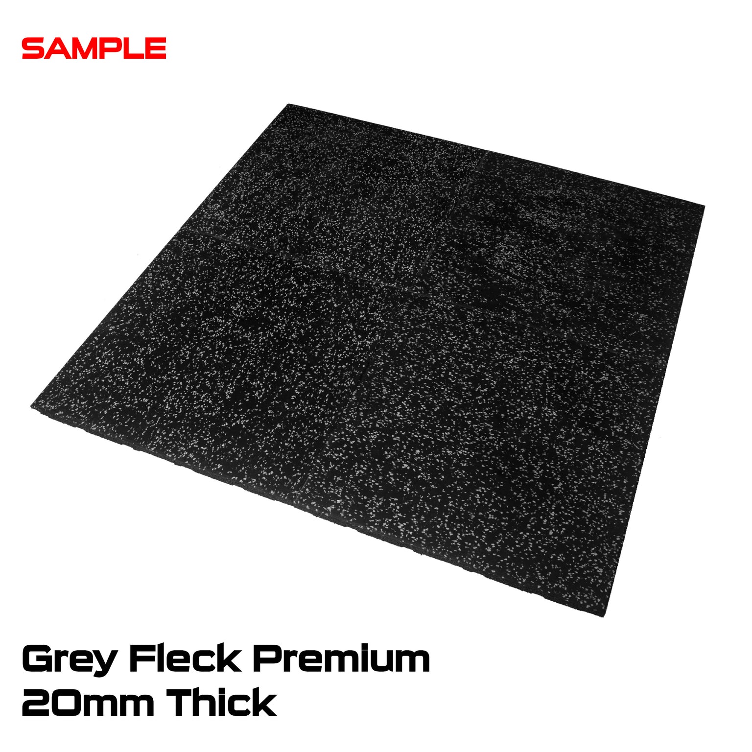 Rival Blue Fleck Premium Interlocking Rubber Gym Floor Tiles with Conn ...