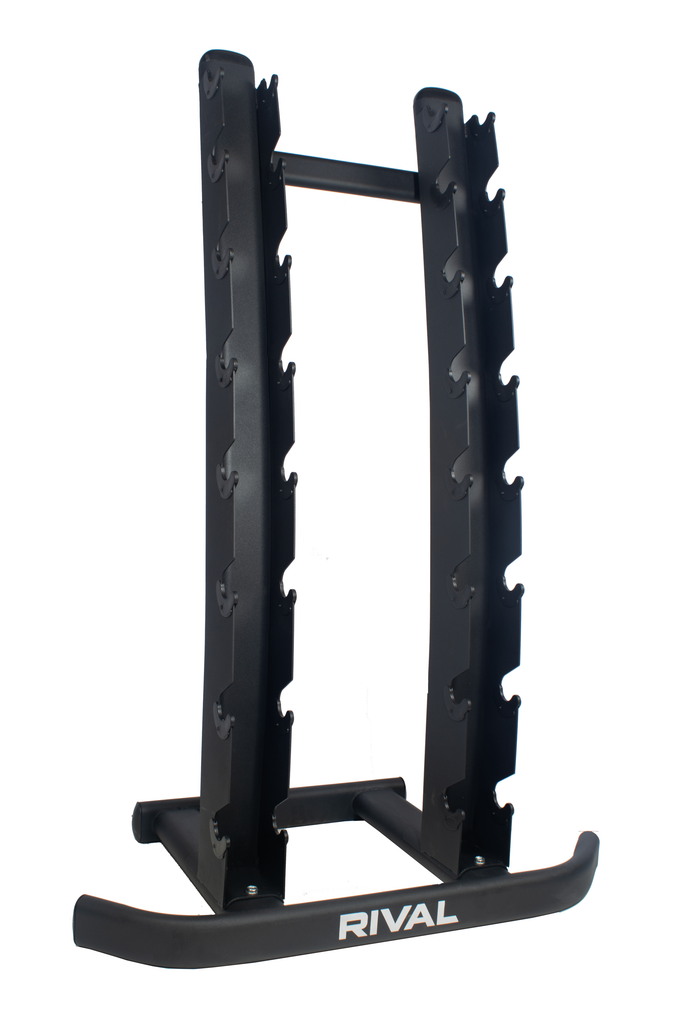 Rival Front-Facing 8 pair Commercial Vertical Dumbbell Storage Rack ...
