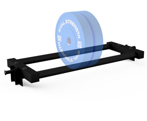 Rival S-Series Rack Mounted Bumper Weight Plate Storage Shelves (75mm ...
