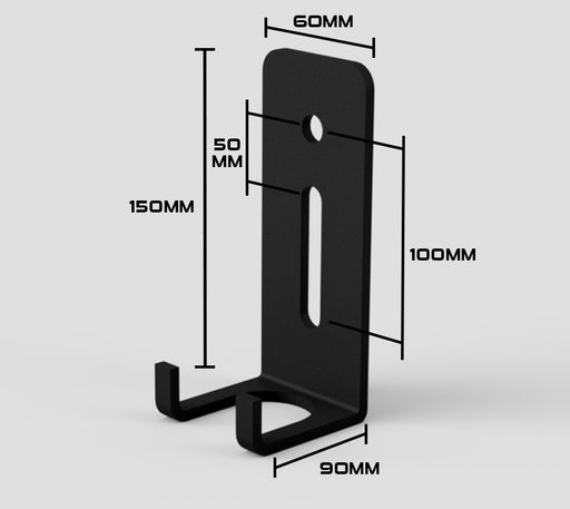 Wall-Mounted Single Bar Holder – Rival Strength