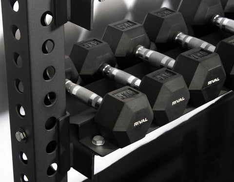 Rival S-Series Rack Mounted Dumbbell Storage Shelves (75mm) – Rival ...